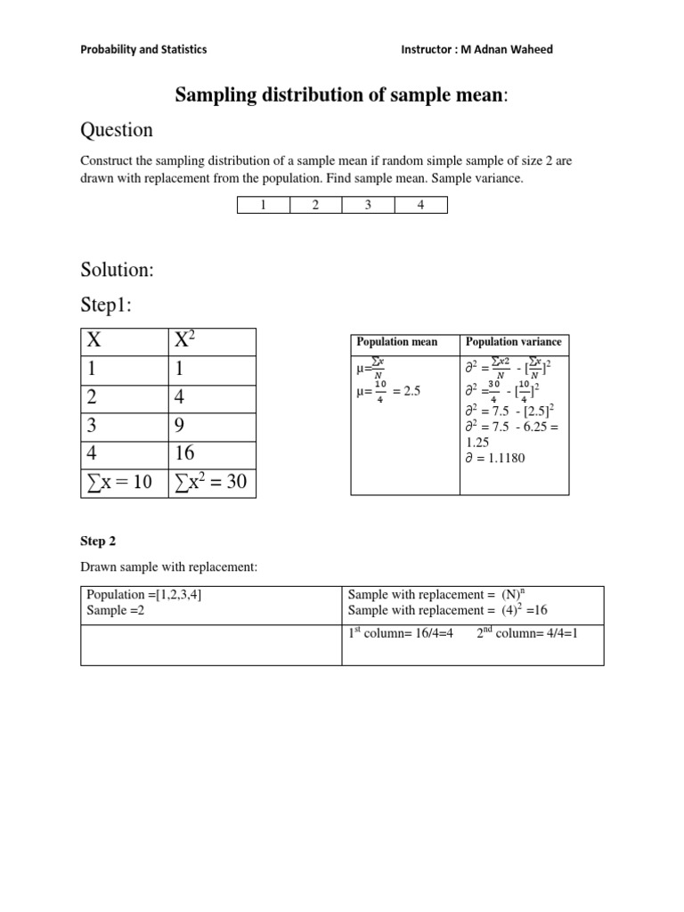 Sampling Technique Question | PDF | Standard Error | Errors And Residuals