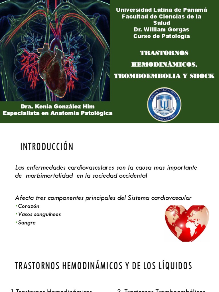 Clase3 Trastornos Hemodinamicos y Shock | PDF | Coagulación | Hemostasia