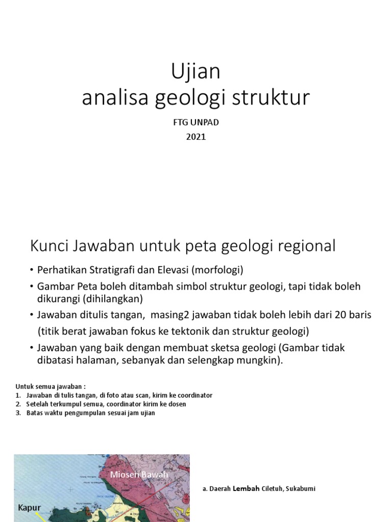 Ujian Geologi Struktur FTG UNPAD 2021 | PDF