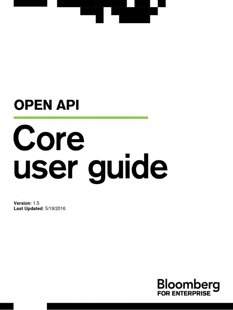 BLPAPI Core User Guide | PDF | Cusip | Bloomberg L.P.