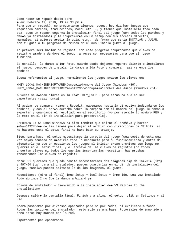 Como Hacer Un Repack Desde Cero | PDF | Software utilitario | Archivo ...