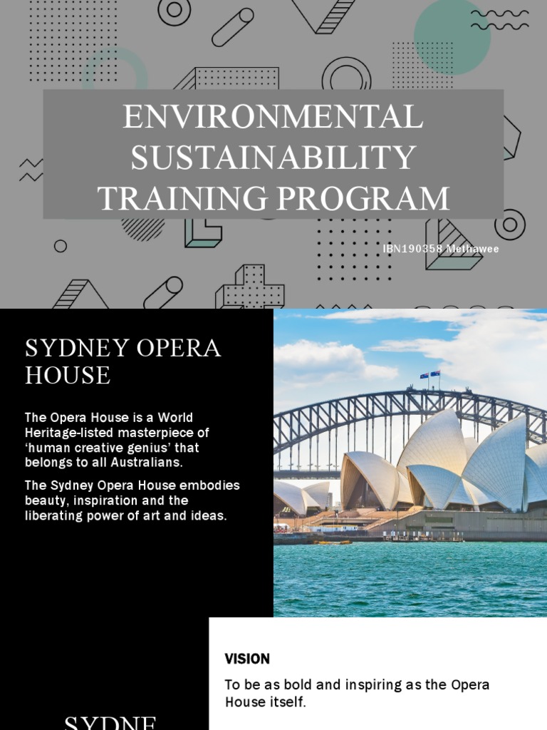 Environmental Sustainability Training Program: IBN190358 Methawee | PDF ...