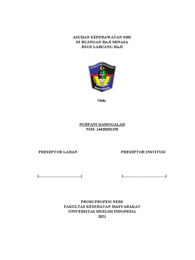 Asuhan Keperawatan DBD Pada Anak Fani | PDF | Kesehatan Holistik