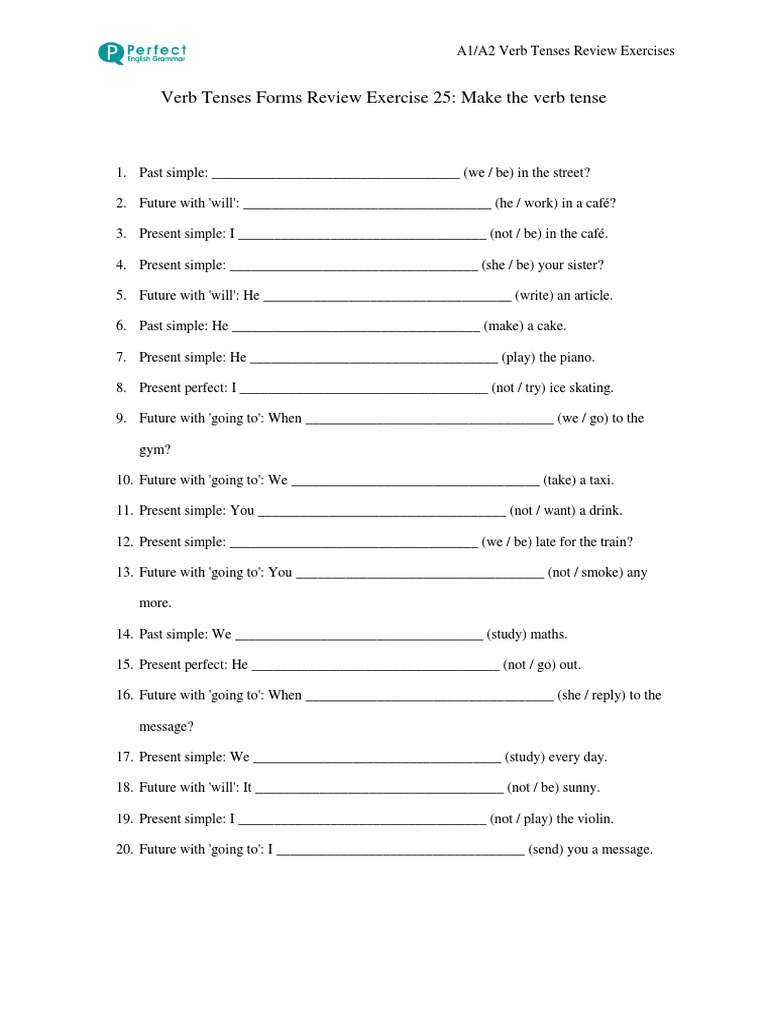 A1 A2 Tenses Sample Page 3 | PDF