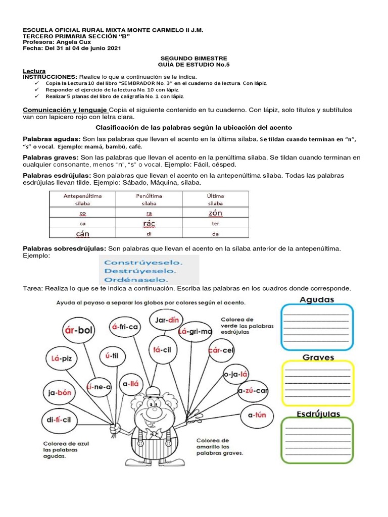 Guía de estudio para tercer grado de primaria con actividades ...