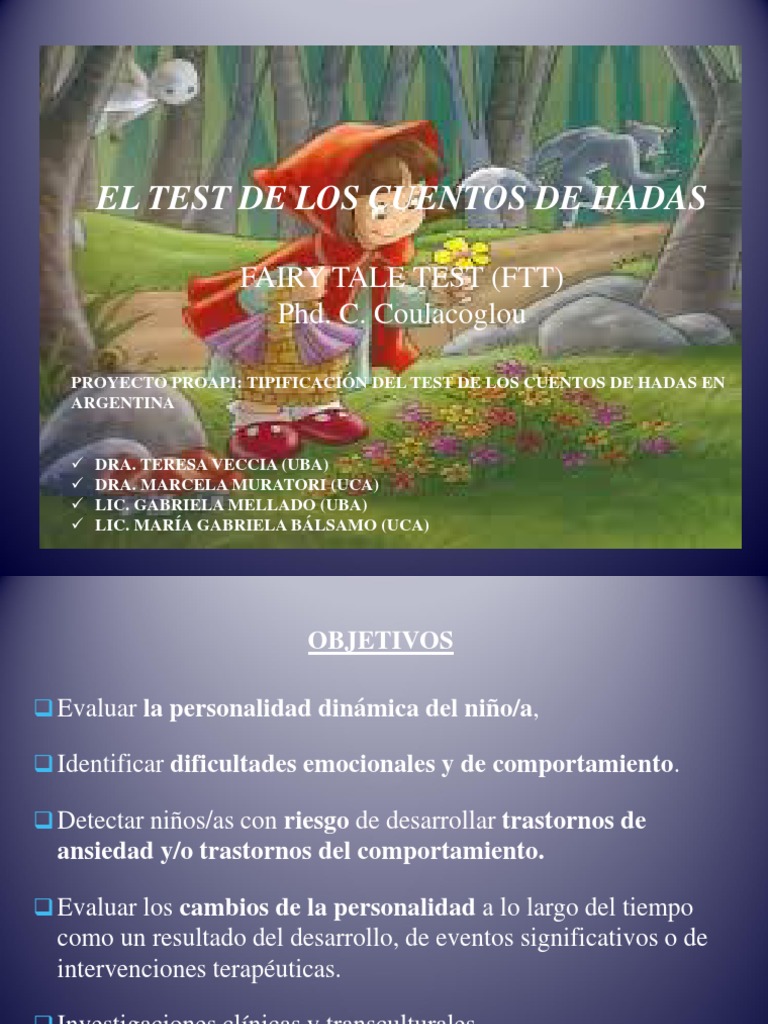 TEST DE LOS CUENTOS DE HADAS Power Point | PDF | Blanco como la nieve ...