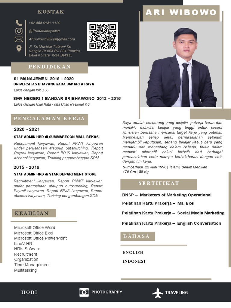 CV Ari Wibowo | PDF