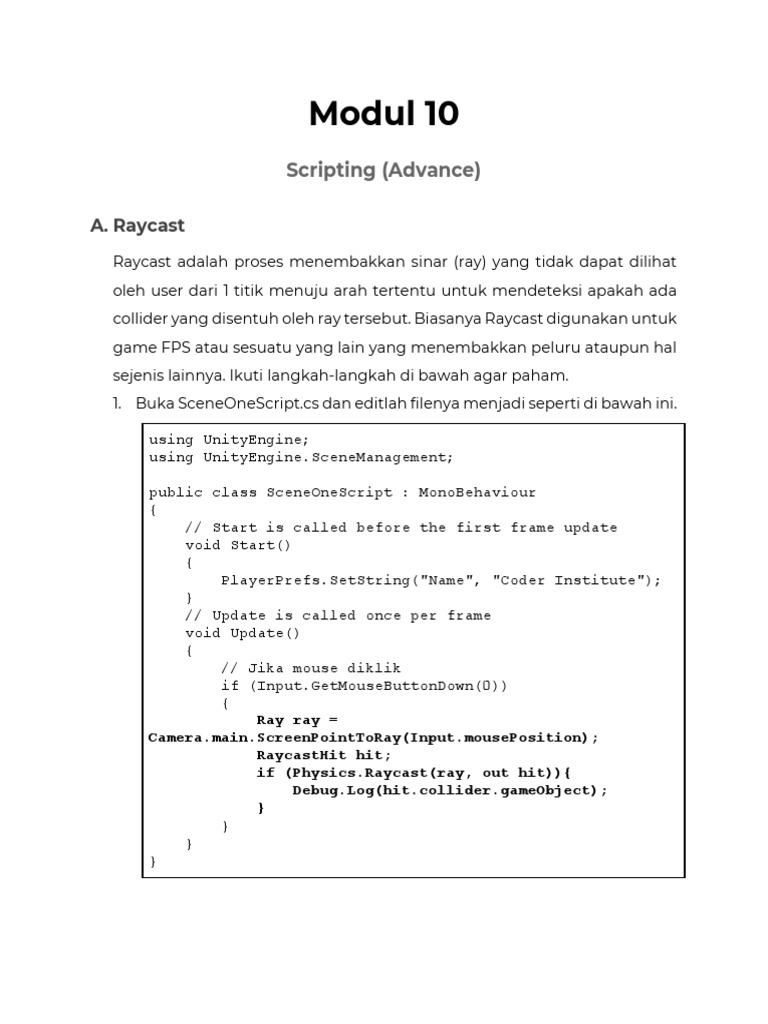 Modul 10 - Scripting (Advance) | PDF