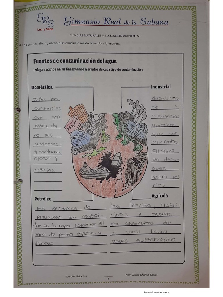 Contaminación, Ed. Ambiental | PDF