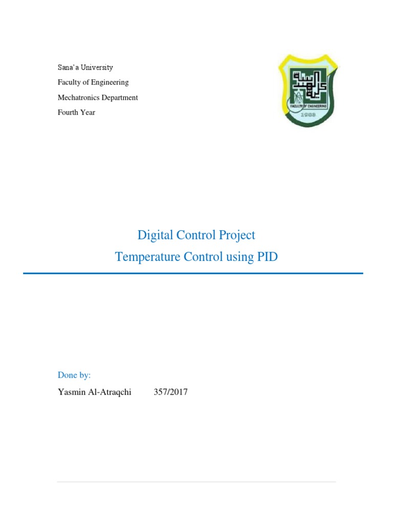 Digital Control Project Temperature Control Using PID | PDF ...