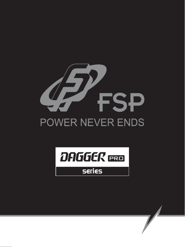 FSP Dagger PRO User Manual | PDF | Electrical Connector | Power Supply