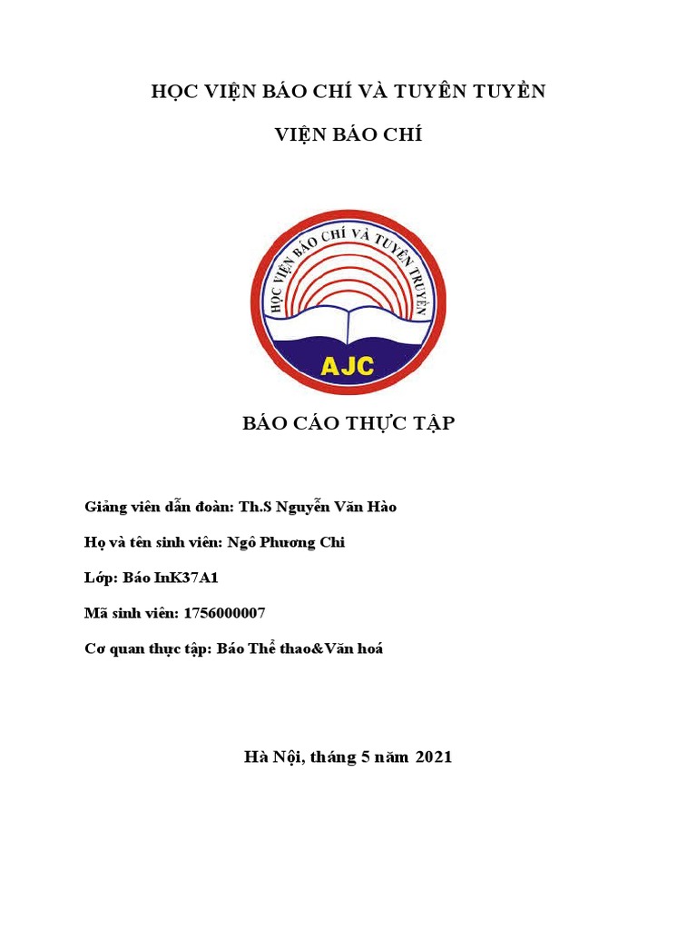 Báo Cáo Thực Tập VHTT | PDF