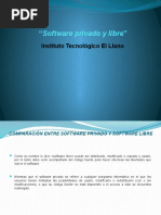 Cuadro Comparativo Software Libre y Software Privado TRABAJO | PDF | Software libre | Software ...