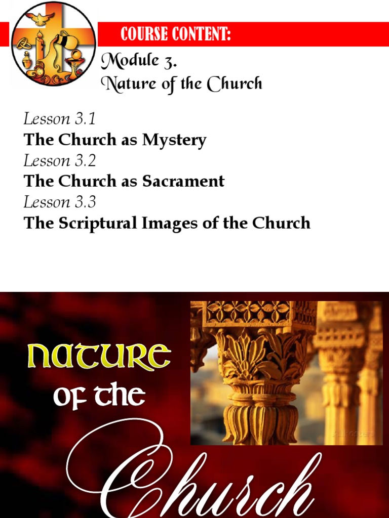 Module 3.1 and 3.2 The Church As Mystery and A Sacrament | PDF