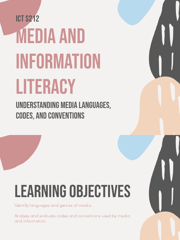 Understanding Media Languages, Codes, and Conventions | PDF | Mass ...