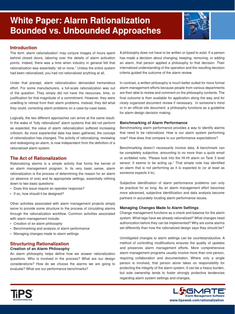 Alarm Rationalization | PDF | System | Scope (Computer Science)