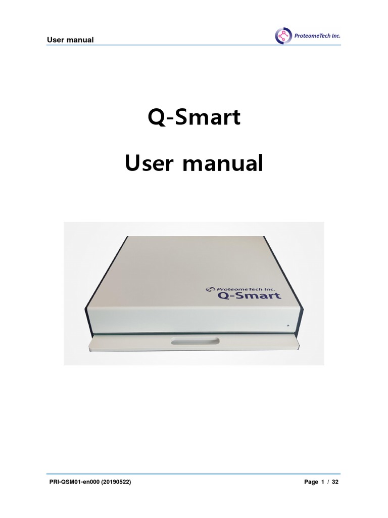 Q-Smart User Manual and Setup Guide | PDF | Calibration | Button ...