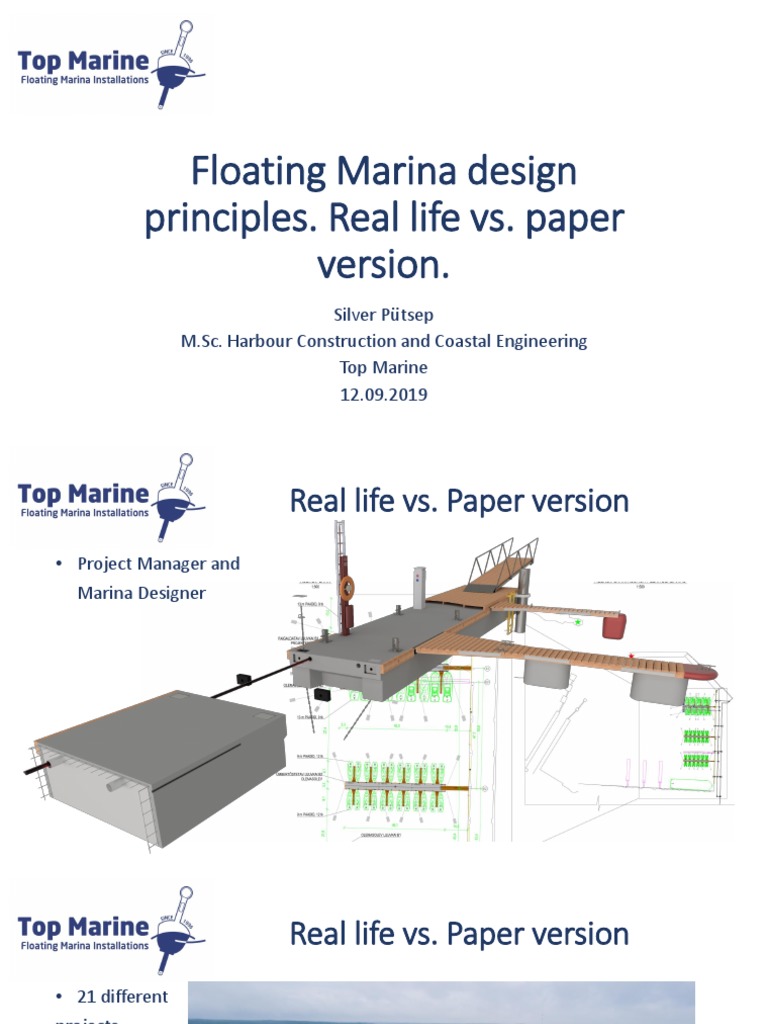 Floating Marina Design: Real vs. Paper | PDF | Yacht | Shipping