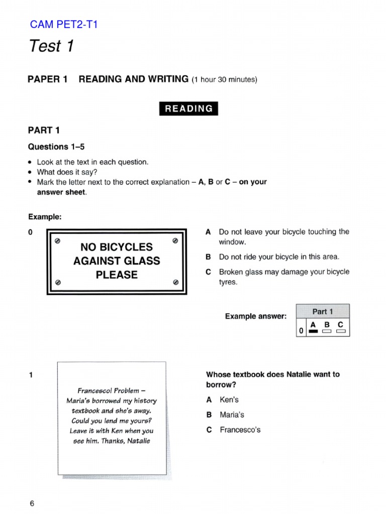 PET2 Test1+2 - 2 | PDF