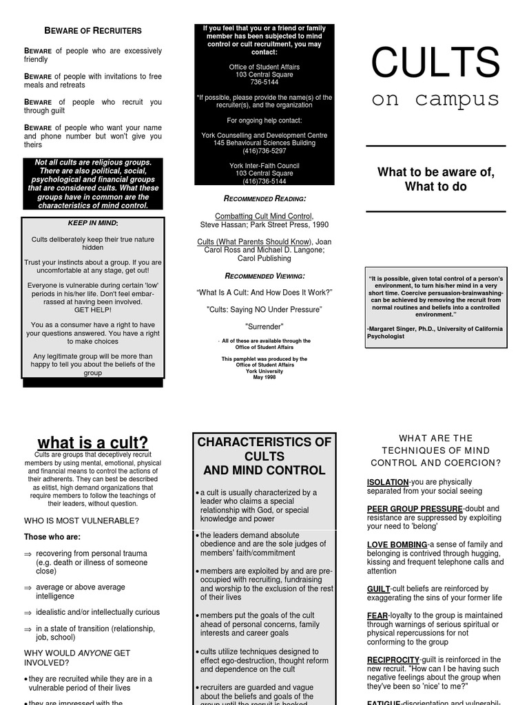 Cults On Campus | PDF | Mind | Psychology