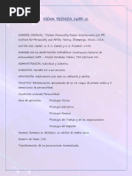 Protocolo BFI Con Evaluación | PDF | Sicología