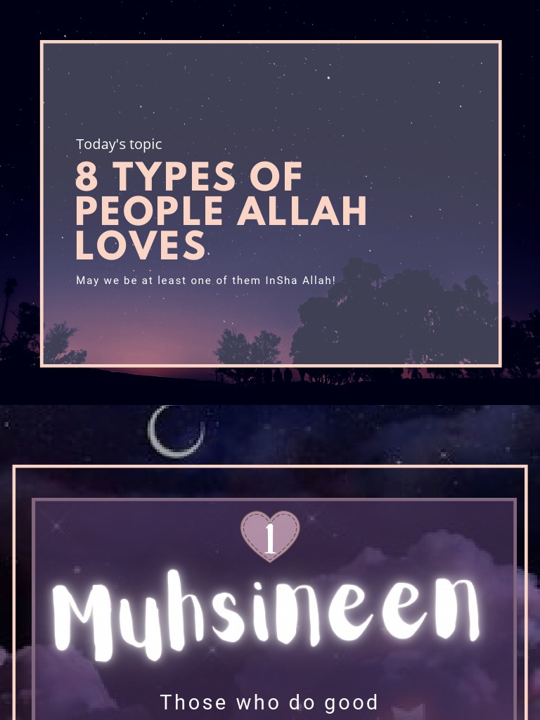 8 Types of People Allah Loves | PDF | Religious Behaviour And ...