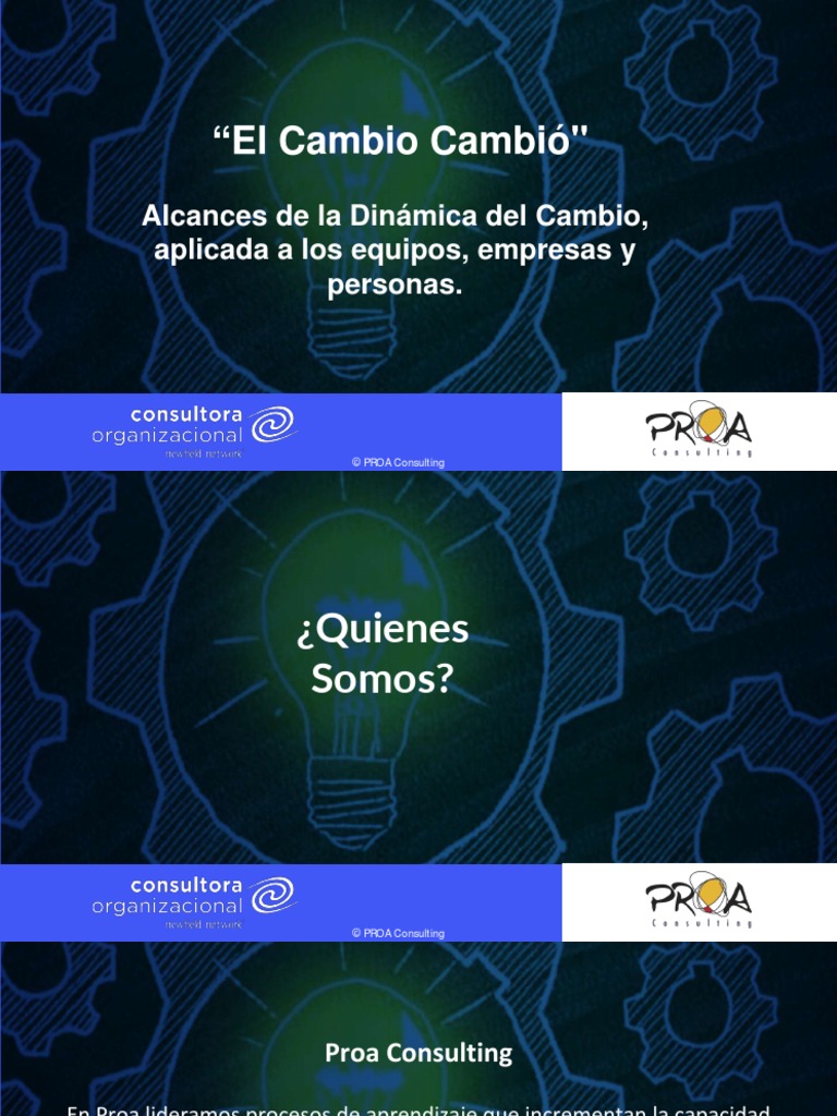 El Cambio Cambió - Clase 1 V2 | PDF | La naturaleza humana | Science