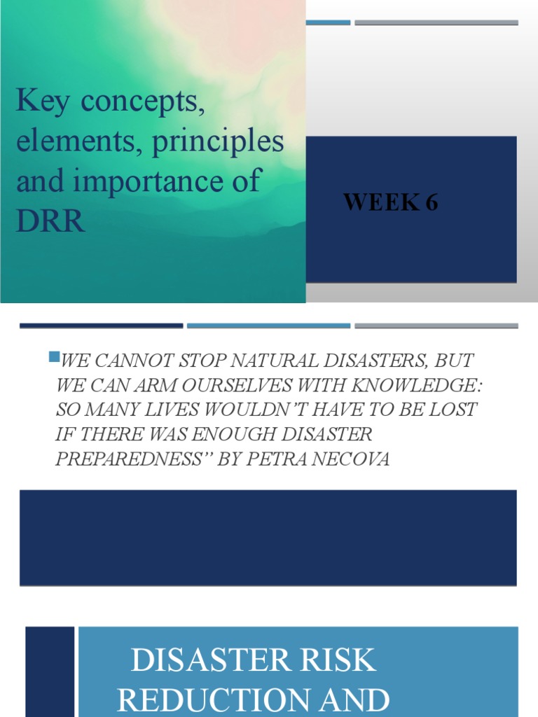 Key Concepts of Disaster Risk Reduction | PDF | Disaster Risk Reduction ...