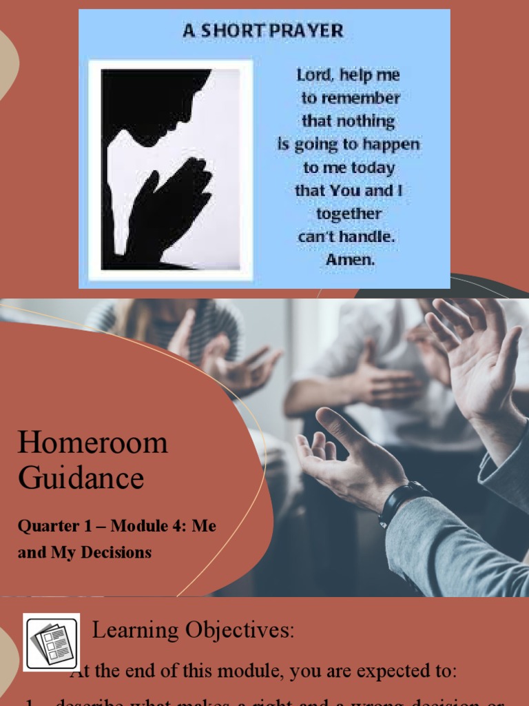 Module 4 - Me and My Decisions | PDF | Decision Making | Self Awareness