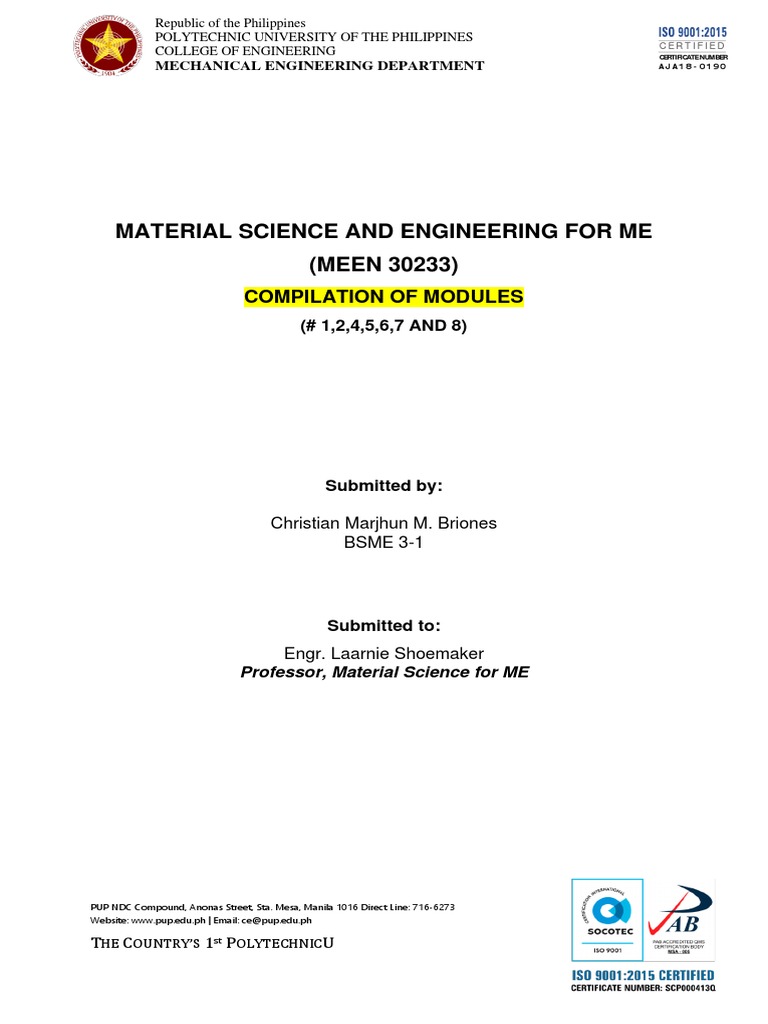 Material Science for Mechanical Engineers | PDF | Casting (Metalworking ...