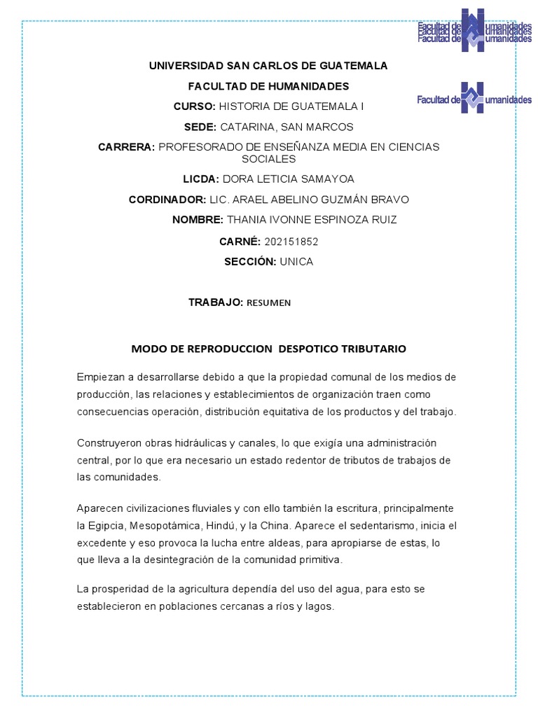 Modo de Producción Despotico | PDF | Agricultura | Comercio