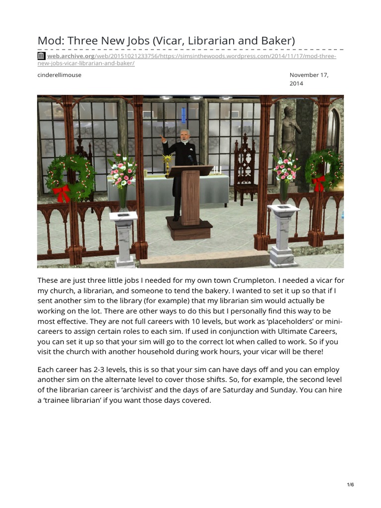 Mod Three New Jobs Vicar Librarian Andbaker | PDF | Librarian | Business