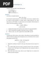 Econometrics For ECO 2022 Tutorial 4 | PDF | Sat | Regression Analysis