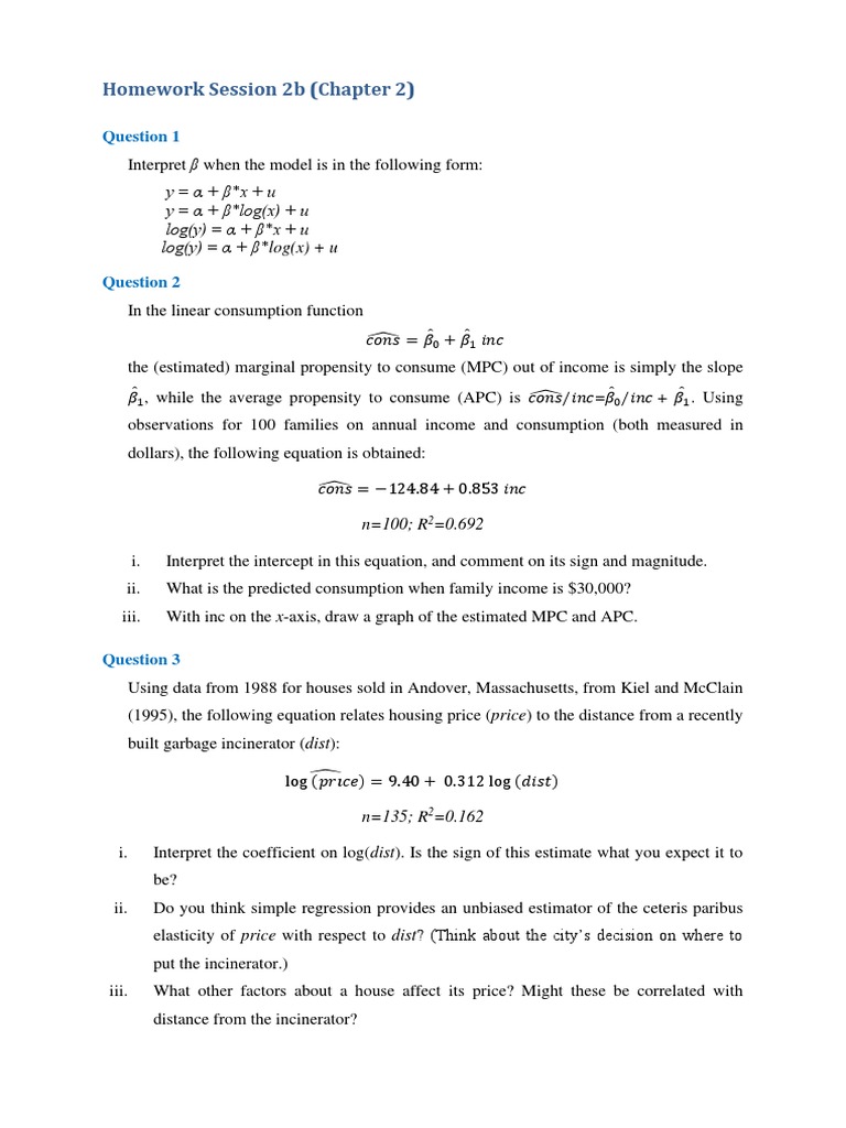 Homework Session 2b (Ch2) | PDF | Statistical Inference | Statistical Theory