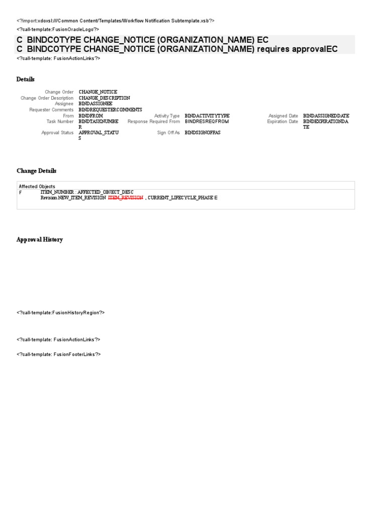 Change Object Approval Email Notification | PDF
