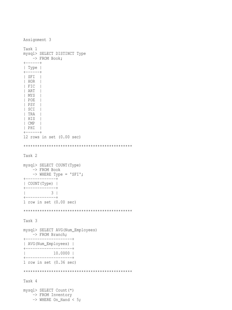 Assignment 3 Henry Books Mysql | PDF | Fantasy Novels | Harry Potter