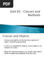 Lecture 1 & 2 - Java Classes, Methods and Objects | PDF | Class ...