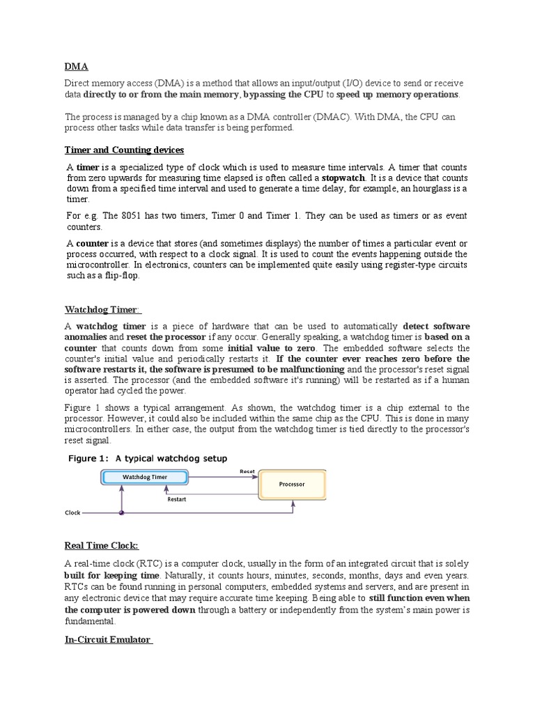 Timer and Counting Devices: Real Time Clock | PDF | Timer | Embedded System