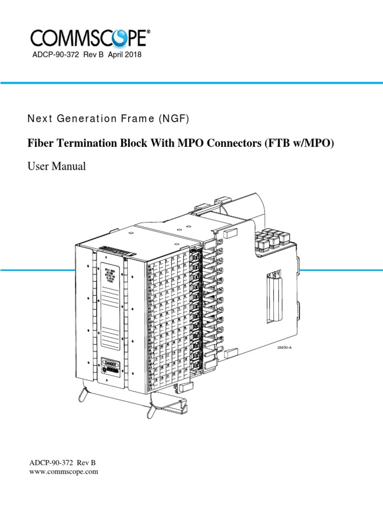 ADCP-90-372 (NGF) Fiber Termination Block | PDF | Equipment ...