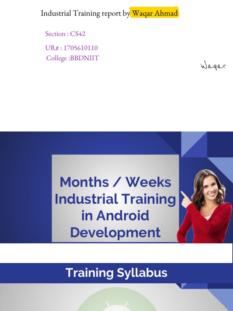 6 Months And Weeks Industrial Training Android Pdf Web Service