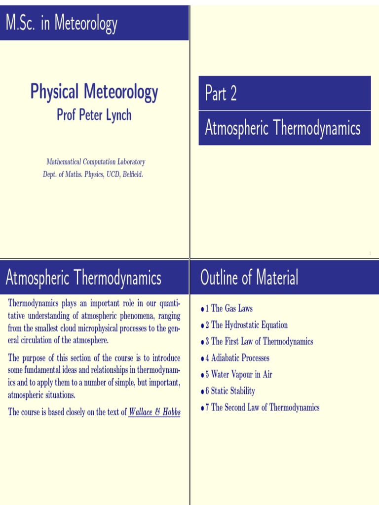 Meterological Parameters | PDF | Gases | Mole (Unit)