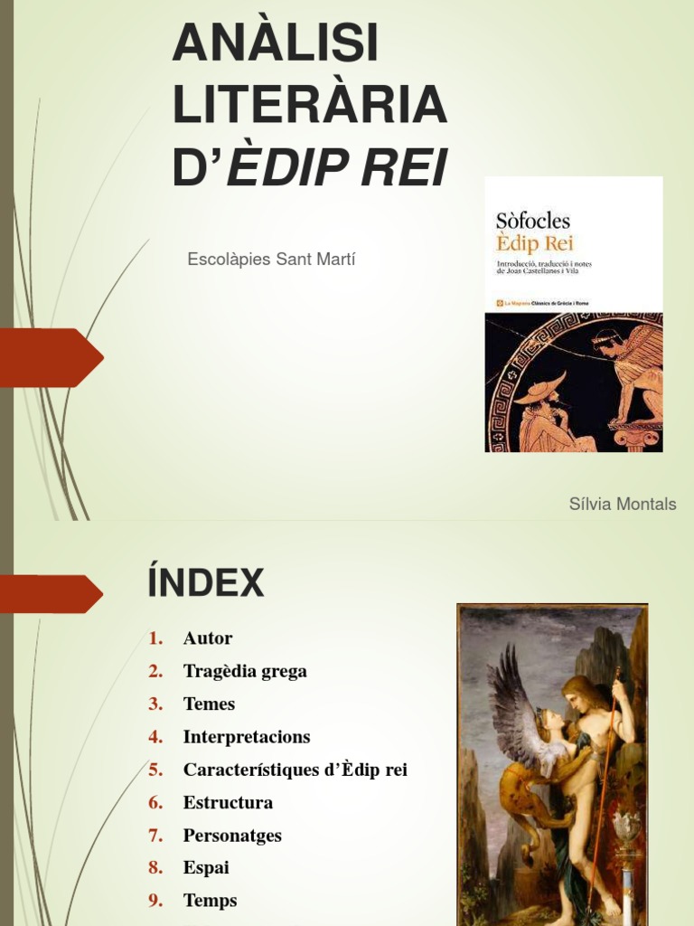 Anàlisi Literària Edip Rei | PDF