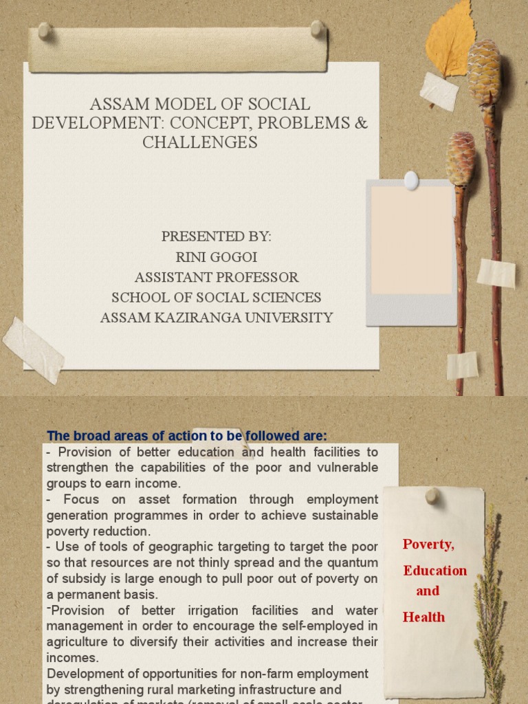 Assam Model of Social Development | PDF | Poverty | Poverty & Homelessness