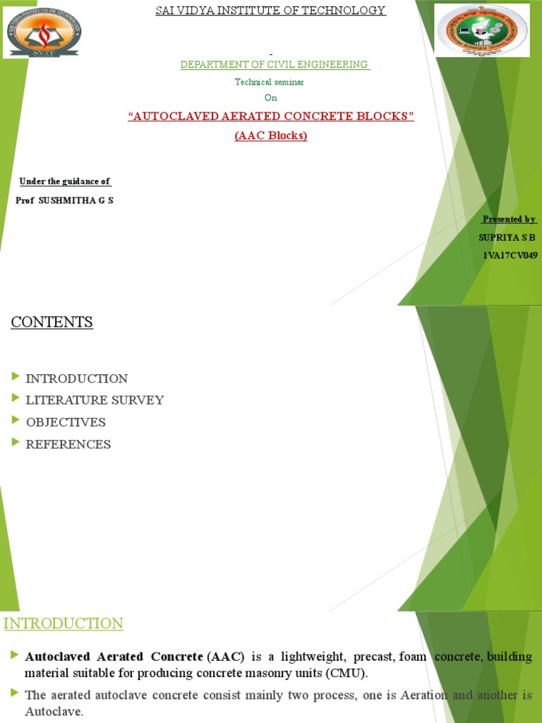 Presentation1 Technical Seminar | PDF | Concrete | Architectural Design