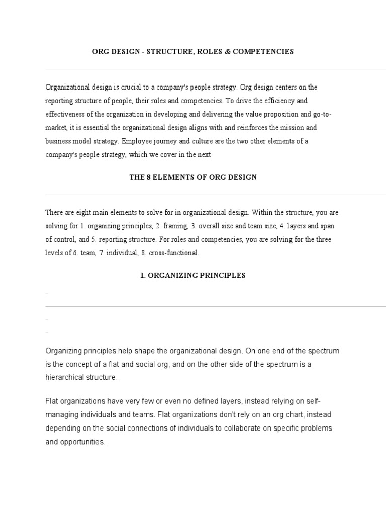 Stucture Design | PDF | Organizational Structure | Hierarchy