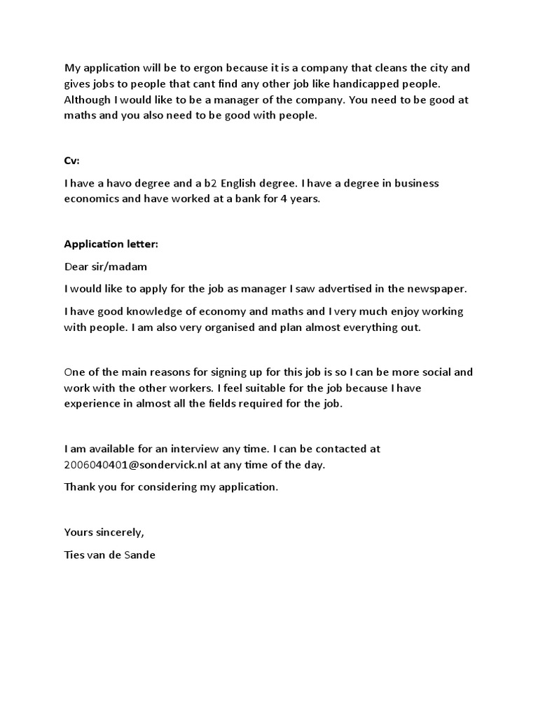 Elc Application Letter | PDF