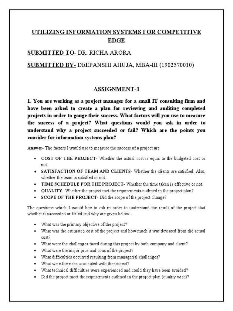 Uis - Assignment-1 - Deepanshi Ahuja - 1902570010 | PDF | System ...