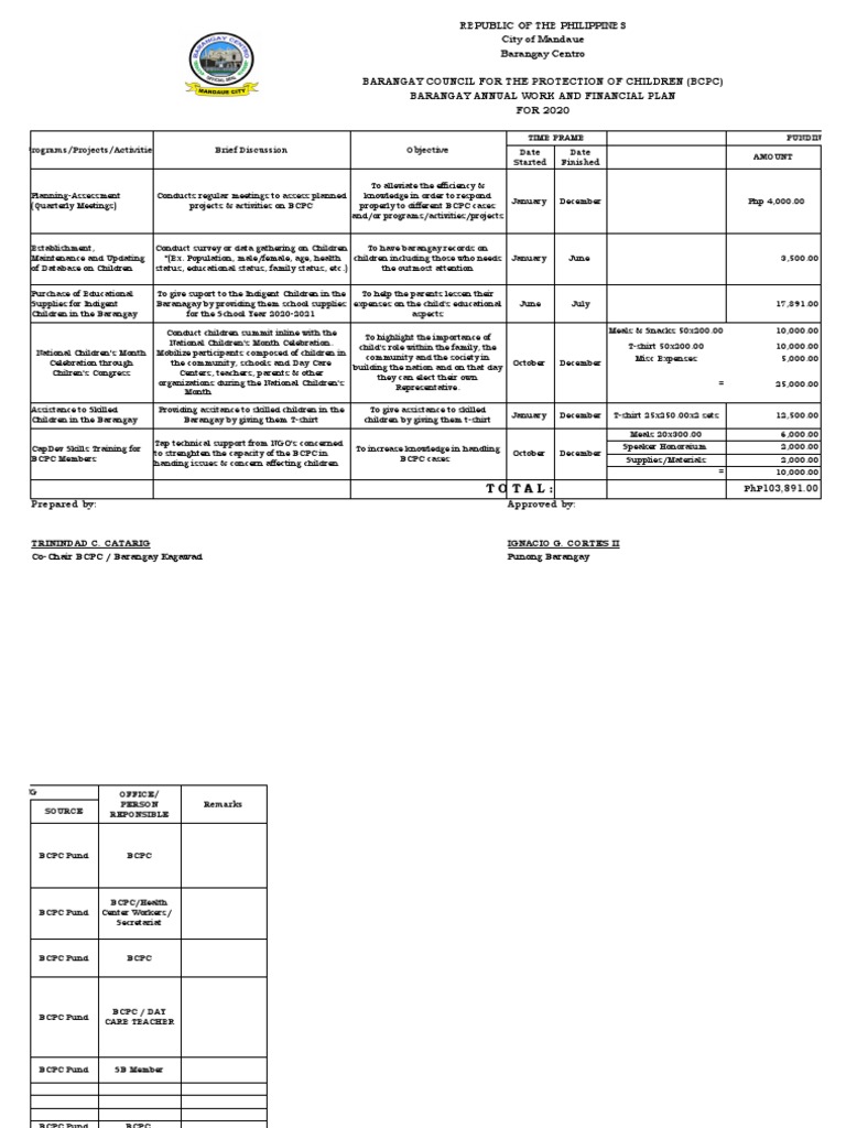 2020 BCPC Plan | PDF | Business