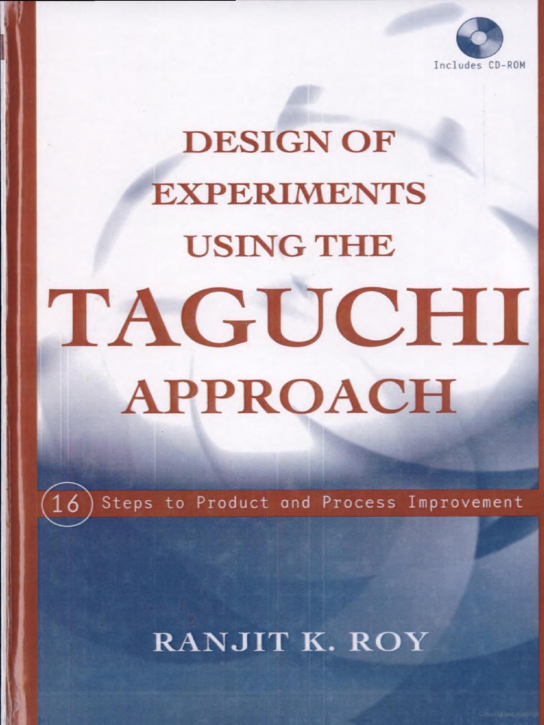 Taguchi Book | PDF
