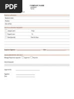 Work Leave Form | PDF